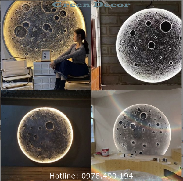Đèn Mặt Trăng - Trang trí decor nhà hàng, quán Cafe, điểm checkin