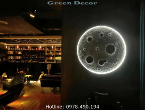 Tấm Ốp Mặt Trăng - Đèn mặt trăng trang trí decor nhà cửa, quán cafe...